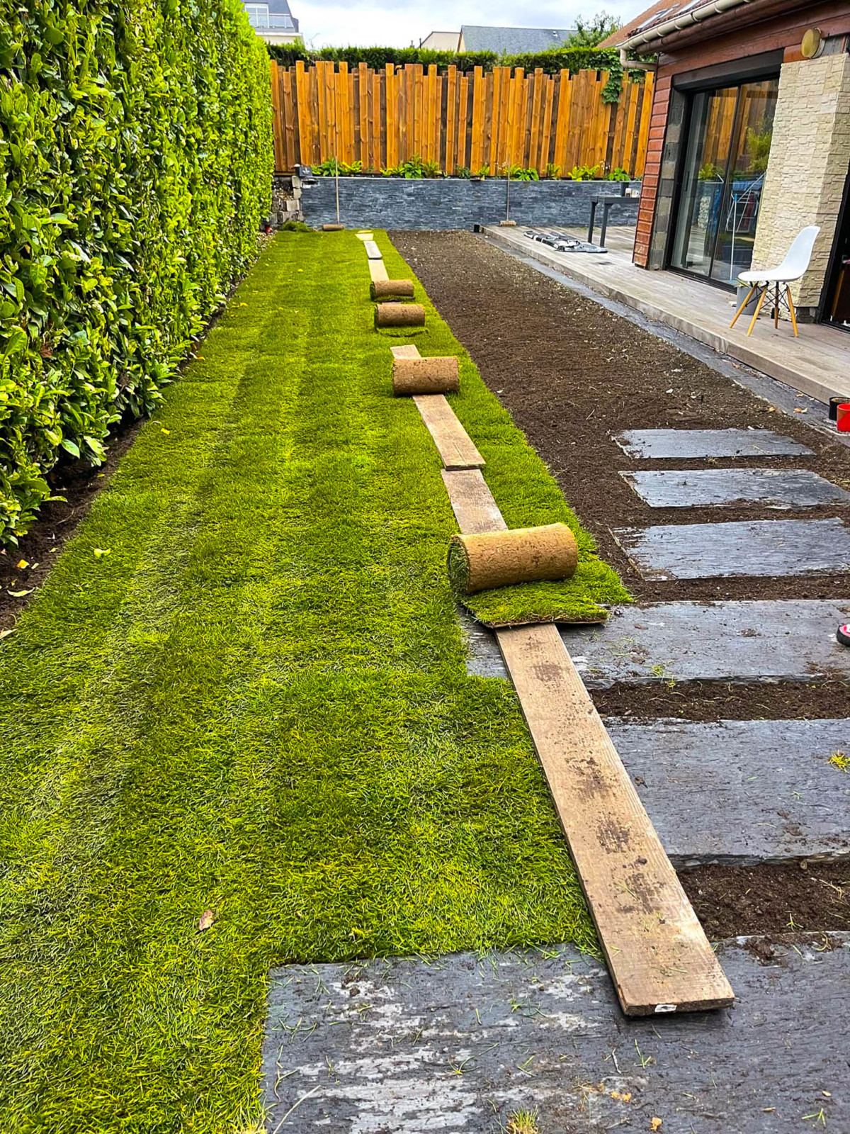 Aménagement d'un jardin avec terrasse bois à Rouen (76000) - Place Au ...