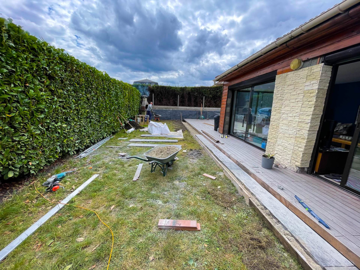 Aménagement d'un jardin avec terrasse bois à Rouen (76000) - Place Au ...